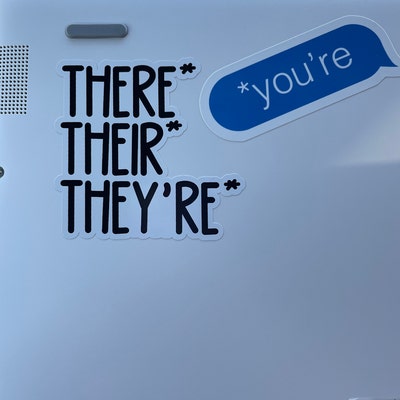 There Grammar Sticker Funny Grammar Laptop Decals - Etsy