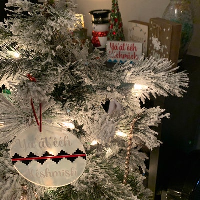 Navajo Merry Christmas Ornament / Yáátééh Késhmish Ornament - Etsy