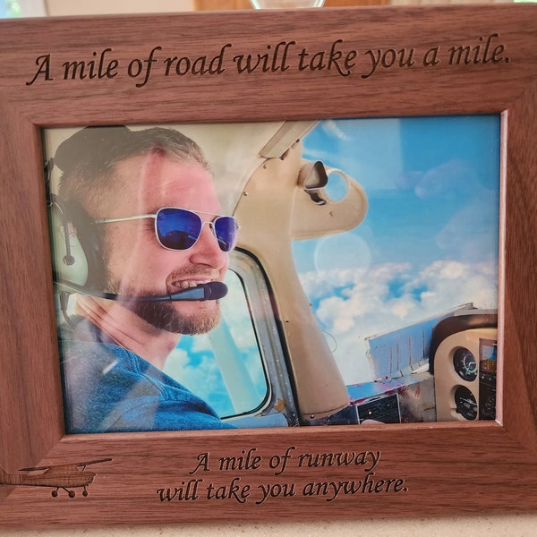 Airplane, Aviator Picture Frame, Custom Text - Etsy