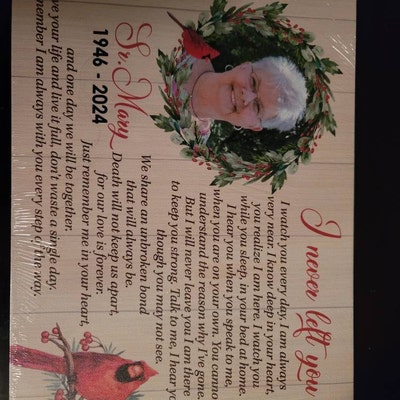 Memorial Canvas God's Garden Poem Canvas, God Took You Home Canvas ...