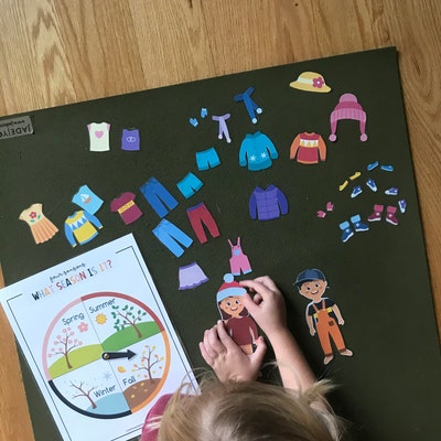 Seasons Printable, 4 Seasons Printable, Seasons Wheel, Paper Doll ...