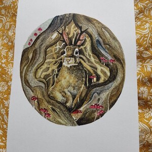 Original Forest Illustration Ink Drawing Fantasy Folklore Illustration ...