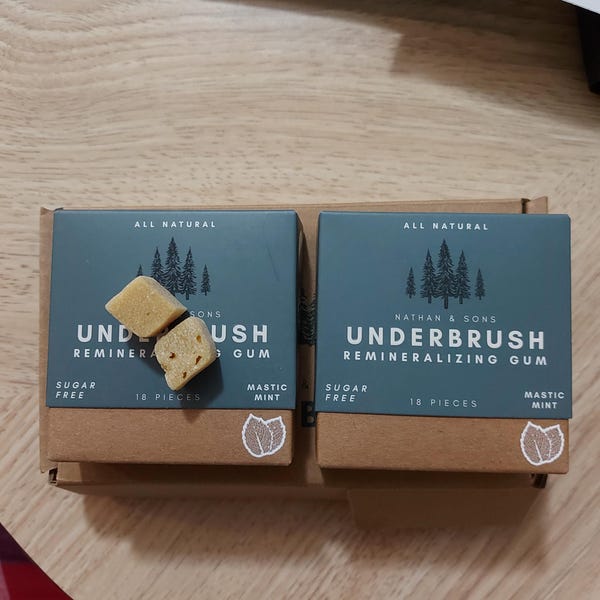 OFFICIAL Nathan & Sons - Underbrush Gum - MASTIC MINT Remineralizing ...