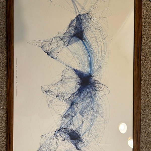 Flight Routes World Map | Air Traffic | Flight Patterns | Flight Paths ...