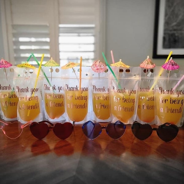 Custom Alcohol Drink Pouches, Birthday Drinking Cup, Adult Booze Bag ...