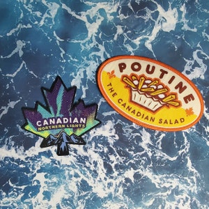 Poutine the Canadian Salad Iron on Patch Embroidered Sew on Canada ...