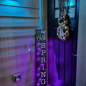 LED Lighted Hello Summer Bee Welcome Sign for Front Porch, Hello Summer ...