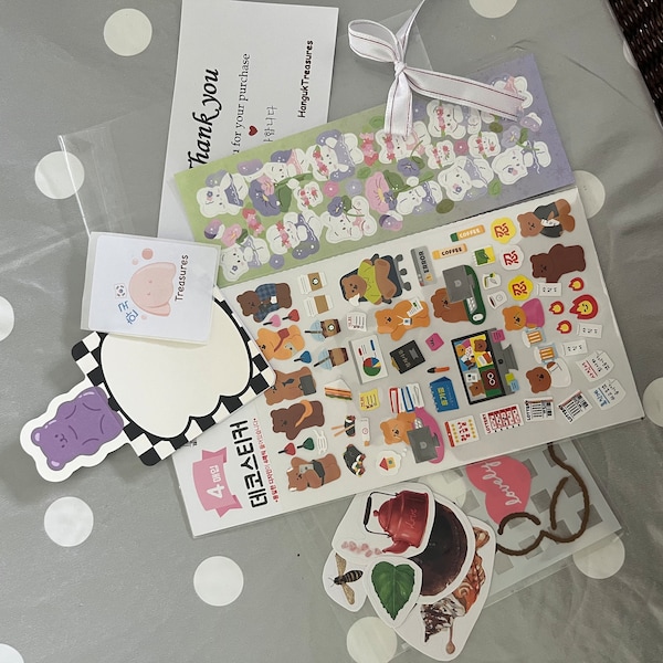 Authentic Korean Stationery Deco Stickers, Cute Sticker Sheets - "hobby ...