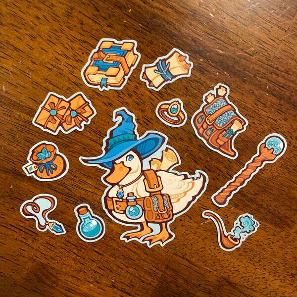 Plague Doctor Duck Dnd Vinyl Sticker Set - Medieval Fantasy Cleric ...