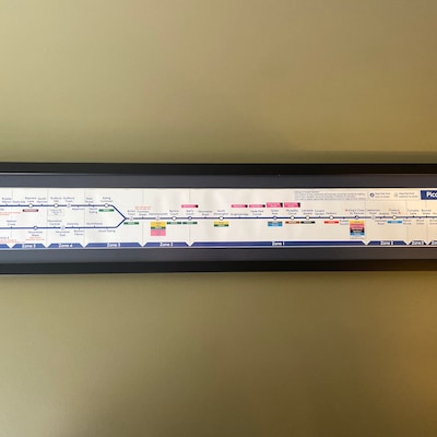 London Underground Piccadilly Line Diagram Tube Map Art Print Poster - Etsy