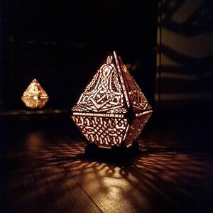 Viking Shadow Lantern Norse Thor Hammer Mjolnir Pegan Night - Etsy