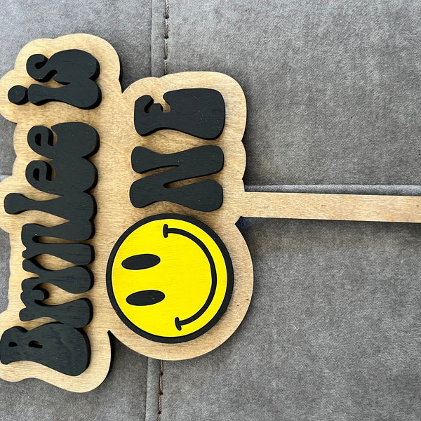 One Happy Dude Cake Topper, Smiley Face Birthday Theme, Boys First ...