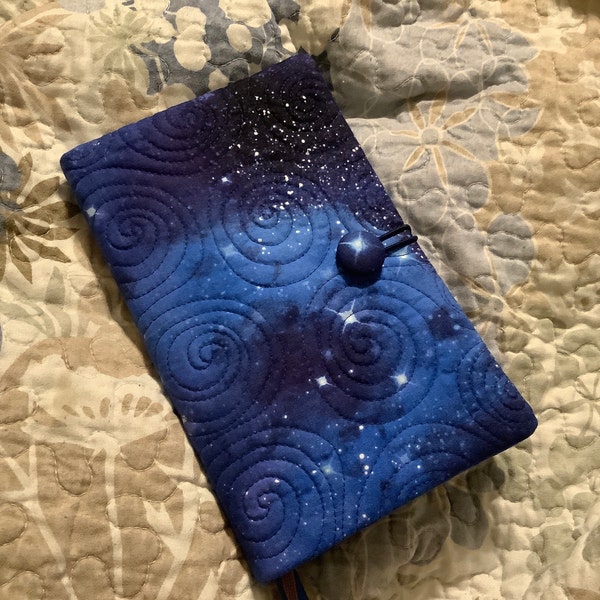 5 X 8 Inch Cat Journal Cover, Fabric Diary, Quilted Moleskine Slipcover ...
