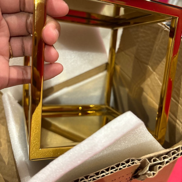 SQUARE Cake Separator - Metallic Cake Spacer - Etsy