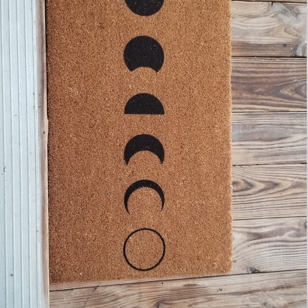 Moon Phases Doormat, Astronomy Gift, Housewarming Gift, Astrology Gift ...