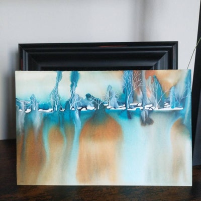 Original Watercolor Painting Line and Wash Painting 6x8 - Etsy