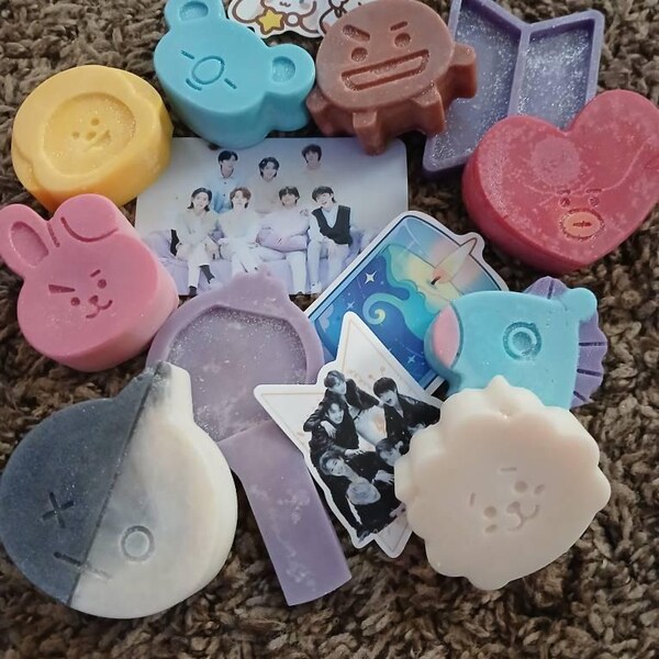 Custom BTS Wax Melts 3 Oz Bags | Chimmy | Koya | Van | Tata | Mang | RJ ...