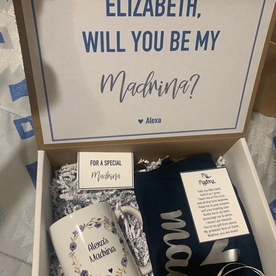 Madrina Box Personalized Madrina Gift Will You Be My - Etsy