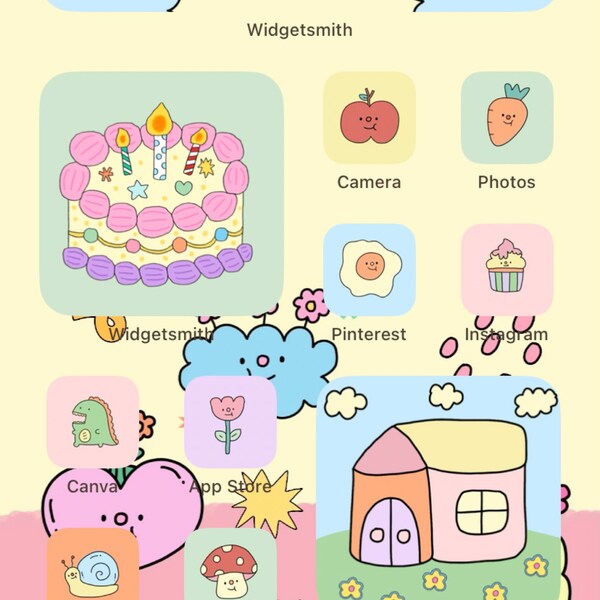 12 Cute Desktop Folder Icons,minimalist Desktop Folder Icons,macbook ...