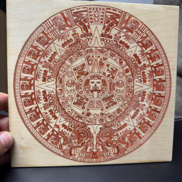 Aztec Calendar Svg Gift Digital Design 2. Vector Dxf, Cdr,svg, for CNC ...