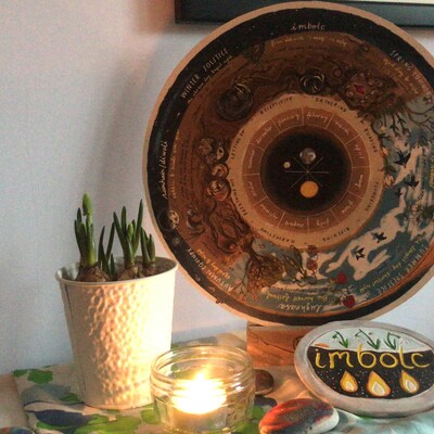 Celtic Tree Calendar 'native Circles' Birchwood Wheel by Irish Artist ...