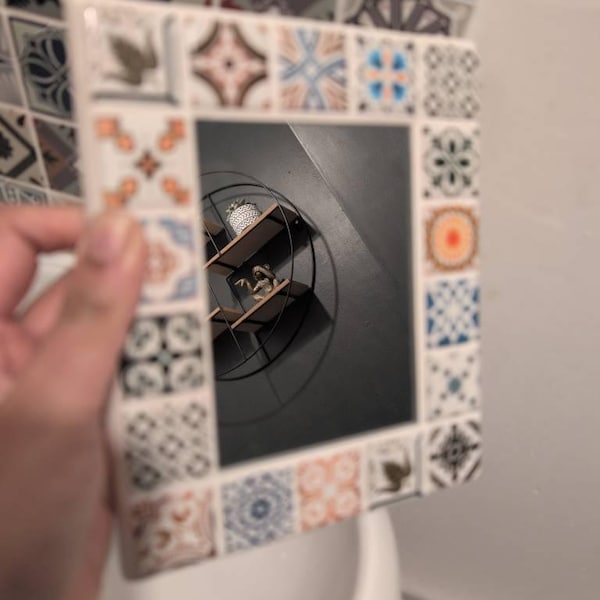 LOVELY Decorative Mirror, MOSAIC, Moroccan Tiles, HANDMADE, Small ...