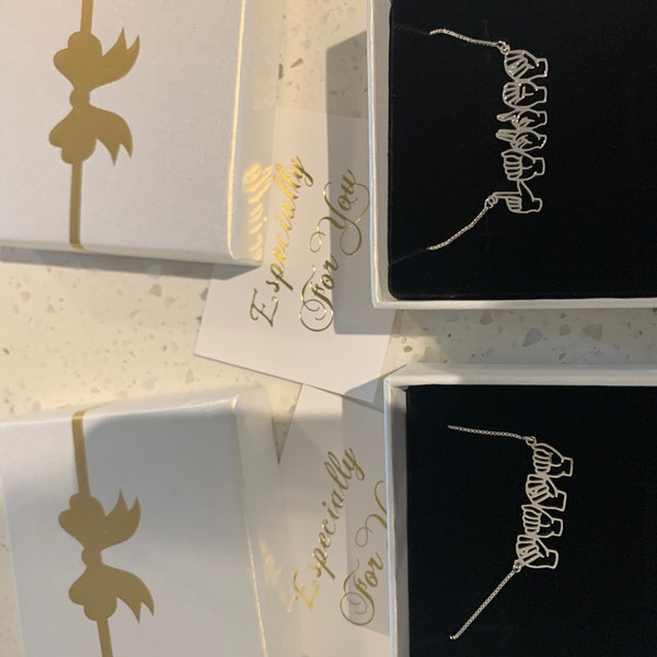 ASL Necklace Name Necklace, Personalized Name Necklace in Sign Language ...