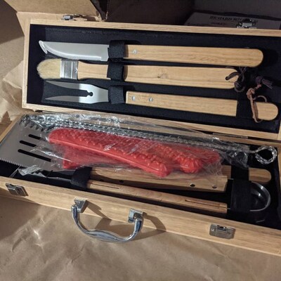 Custom BBQ Set, Grill Set, BBQ Grilling Set, BBQ Set, Tool Set, Grilling Tool Set, Custom Tool ...