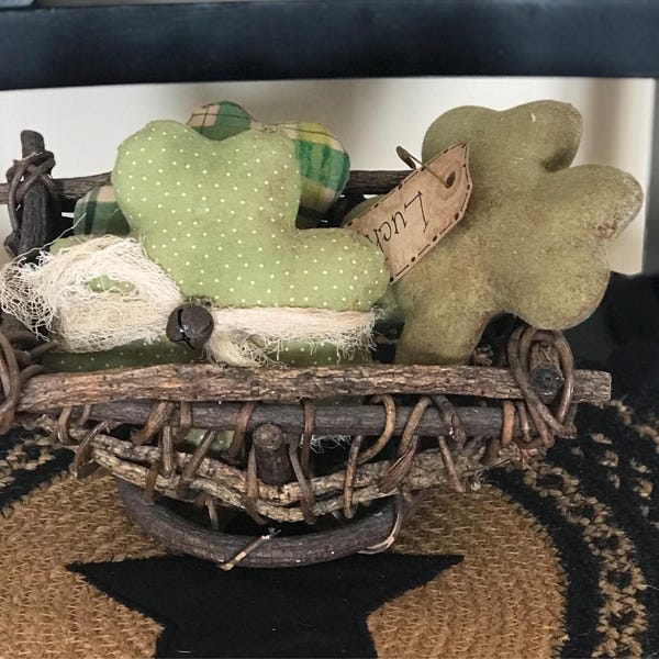 Primitive Retro Folk Art Pumpkin Pouch With Sweet Annie Farmhouse ...