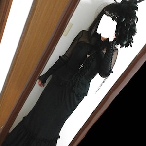 Black Elizabethan Rennaisance Medieval Gothic Victorian Ruff | Etsy