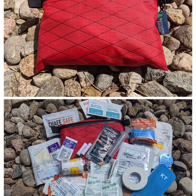 First Aid Kit Pouch for Backpacking Outdoor First Aid Kit Bag Zippered ...