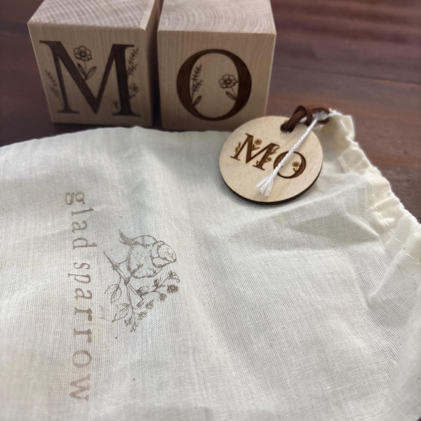 Custom Personalized Wood Name Blocks | FLORAL GARDEN | Kids Room ...