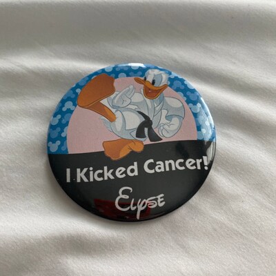 Fighting Cancer Disney Buttons Cancer Survivor Buttons-disney Park ...