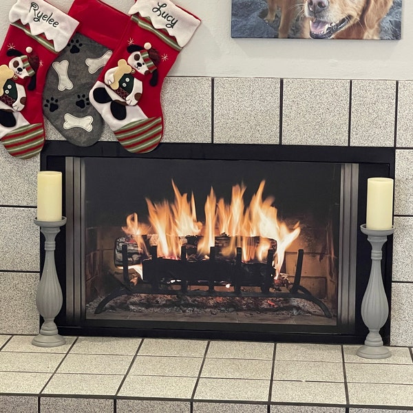 Fireplace Wall Decal: Peel and Stick Mural - Self-adhesive Vinyl - Etsy