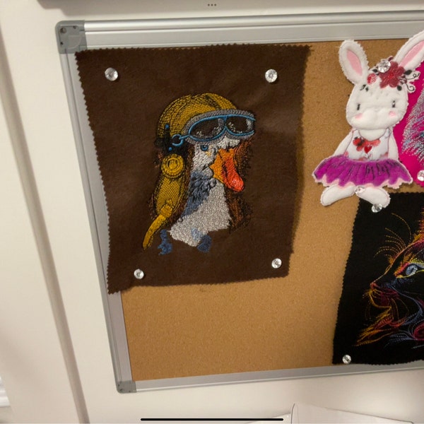 Goose Aviator Machine Embroidery Design: Animal Motif (digital File) - Etsy