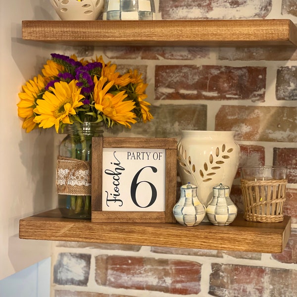 Party of Sign, Family Party Of, Custom Family Name Sign, Number Sign ...