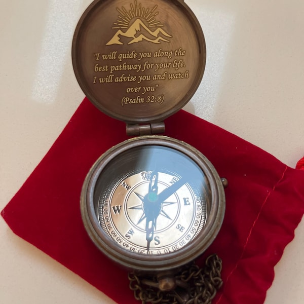 Baptized Boy Gift, Customized Compass, Christian Gift, First Holy ...