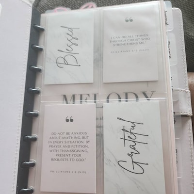 A5 Devotional Inserts PRINTED Bible Study Notes Christian Planner ...