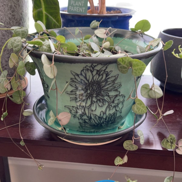 Ceramic Jack-o-lantern Luminary, Wheel Thrown, Mossy Green - Etsy