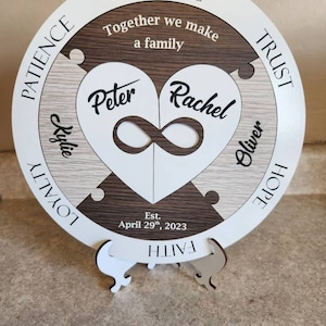 Blended Family Wedding Ceremony Idea Unity Puzzle - Etsy
