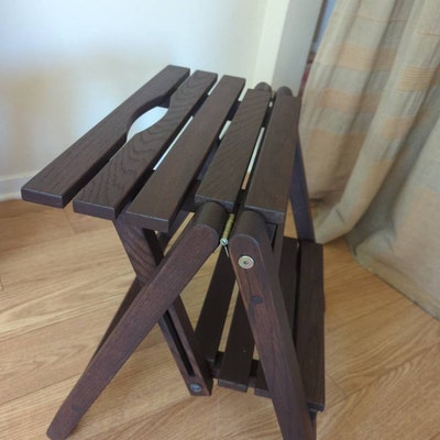 Step Stool Ladder 2-step Folding Portable, Made of the Solid Wood ...