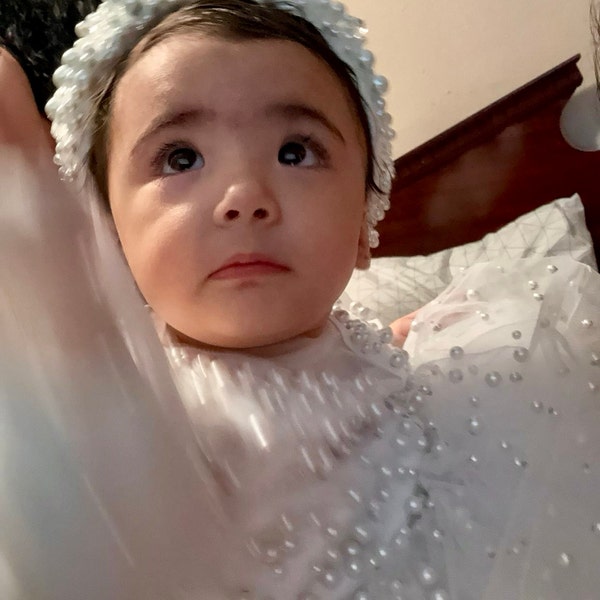 Wedding Dress for Girl, Christening Gown, White Princess Dress, Girls ...