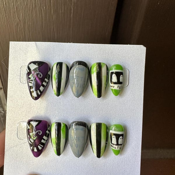 Alastor, Radio Demon Hazbin Hotel Reusable Press on Nails - Etsy