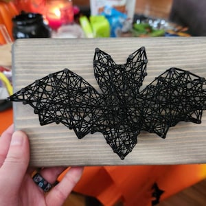 DIY 7x4" Halloween Bat String Art Kit - Etsy