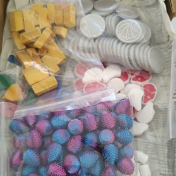 Wyrmspan Deluxe Token Set - Meat, Gold, Milk, Crystal, Coins, Dragon ...
