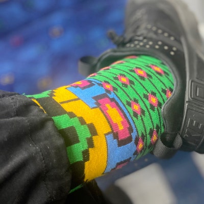 TENGA African Print Socks Kwanzaa Socks Bright Color Afro - Etsy UK
