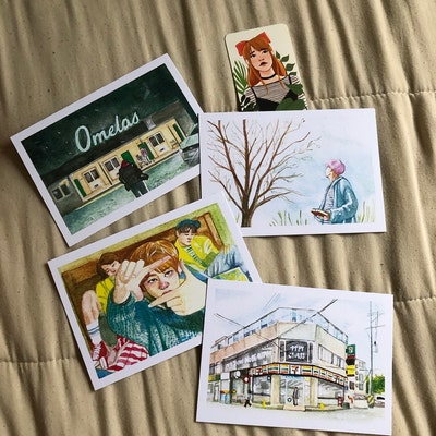 BTS Spring Day Taehyung Jimin Watercolour Art Print Postcard - Etsy UK