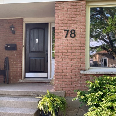 CLASSIC MODERN House Numbers Black Front Door Numbers 8 and - Etsy Canada