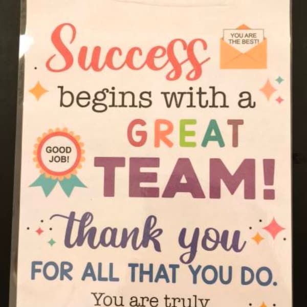Team Appreciation Sign Printable / Team Thank You Sign / Employee ...