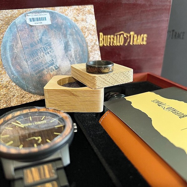 Lagavulin, Buffalo Trace & More, Tungsten 6mm Double Oak, Your Choice ...